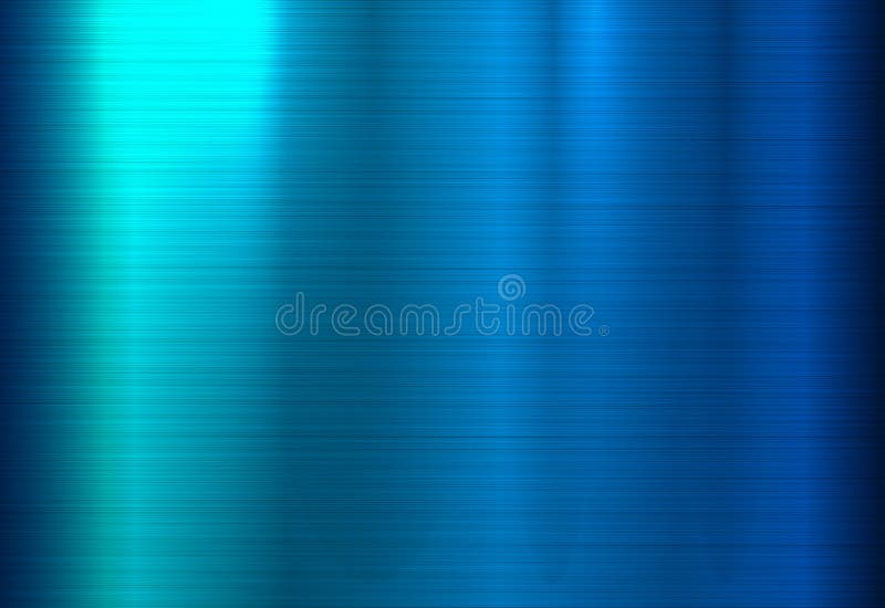 Blue Metallic Background, Brushed Metal Texture Stock Vector ...