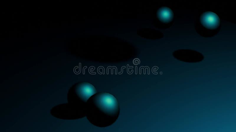 Blue Metallic 3d Balls Bouncing on Blue Background Stock Footage ...