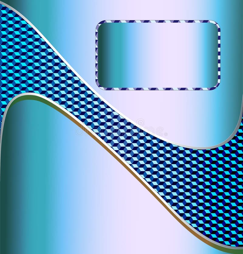 Blue Metallic Technical Background for Text with T Stock Vector ...