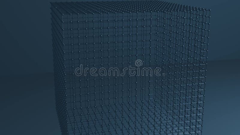 Blue Metallic Texture Cube Abstract Background Stock Video - Video of ...
