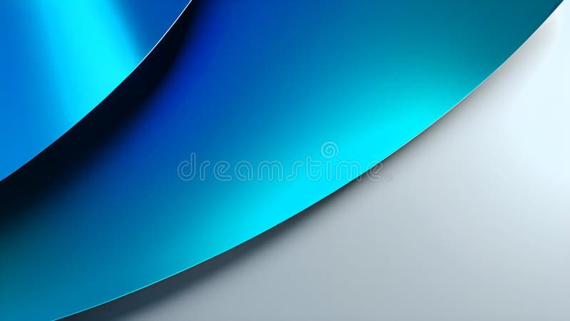 Blue Metallic Waves Overlaying Gray Background Divided Diagonally Blank ...