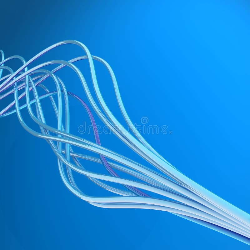 Blue metallic wires stock illustration. Illustration of design - 4941375