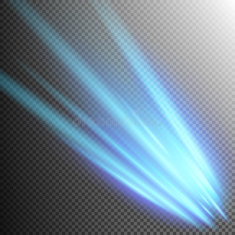 Blue Meteor or Comet. EPS 10 Stock Vector - Illustration of meteor ...