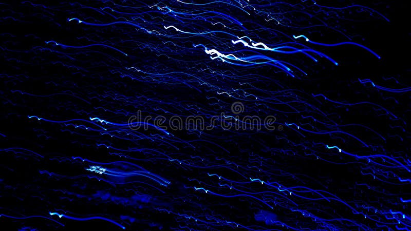 Blue Meteor Shower, Background or Texture Stock Photo - Image of ...