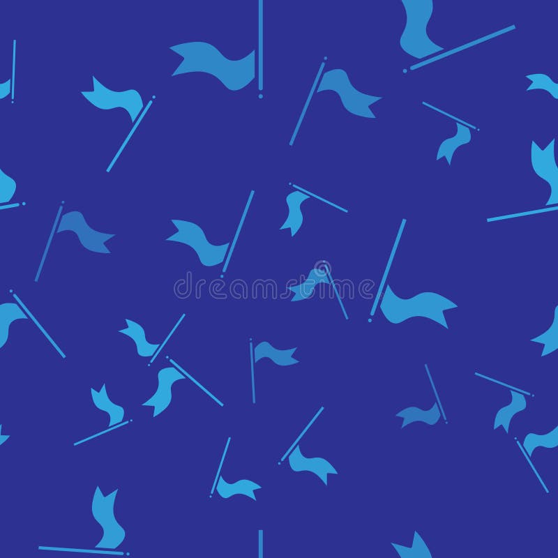 Blue Meteorology Windsock Wind Vane Icon Isolated Seamless Pattern on ...