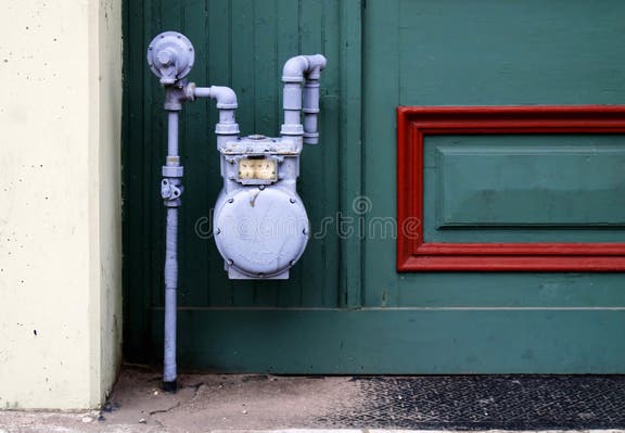 Blue Meter stock image. Image of meter, street, derelict - 3004651