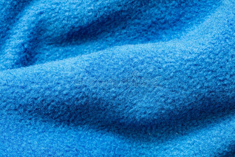 Blue Micro Fleece Textured Background Stock Image - Image of canvas ...