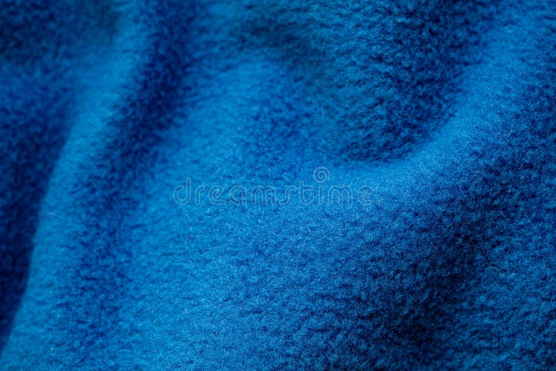 Blue Micro Fleece Textured Background Stock Image - Image of macro ...