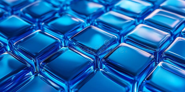 Blue Microchip Background Technology Texture Image Stock Illustration ...