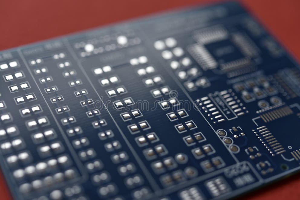 Blue Microcontroller Chip. a Chip with a Processor Stock Image - Image ...