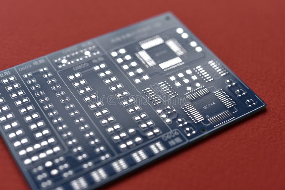 Blue Microcontroller Chip. a Chip with a Processor Stock Photo - Image ...