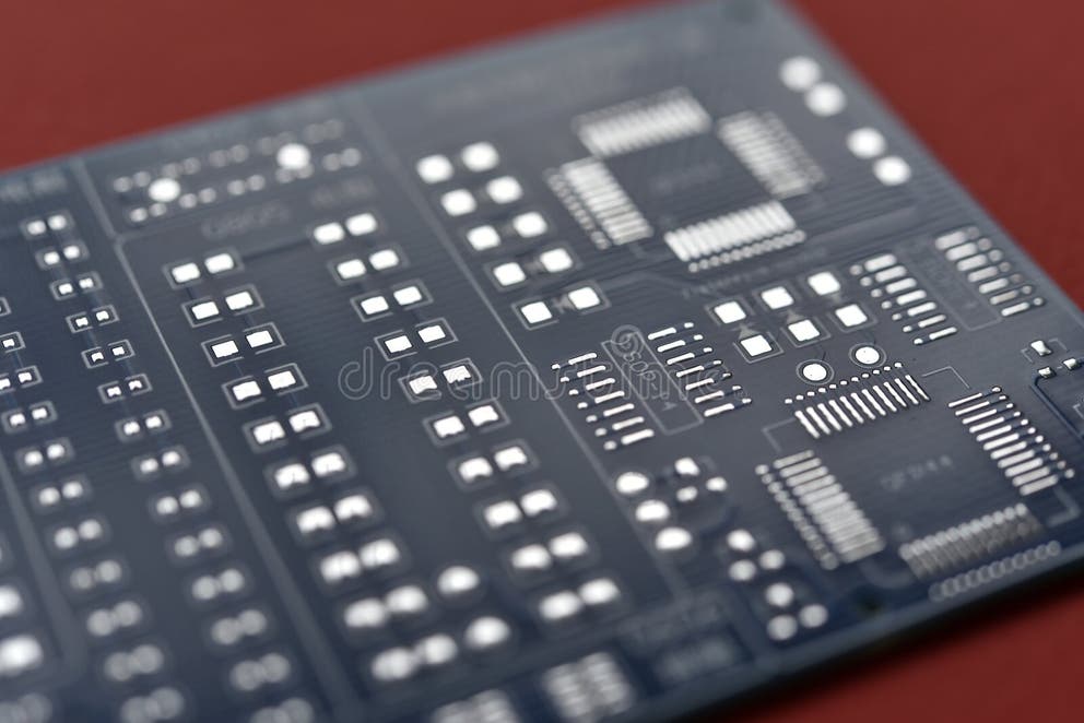 Blue Microcontroller Chip. a Chip with a Processor Stock Image - Image ...