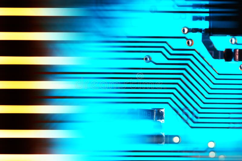 Blue microelectronics stock photo. Image of electrical - 4630998