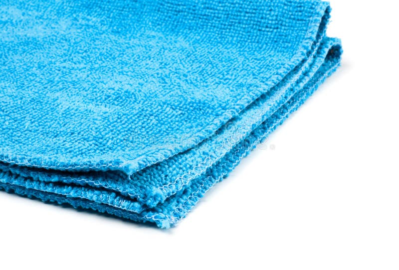 Blue Microfiber Duster Closeup Stock Photo - Image of folded, domestic ...