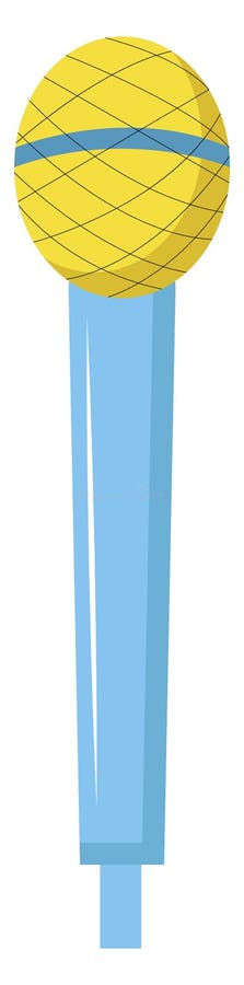 A Blue Microphone Mounted on a Small Stand Either To Speak or Record ...