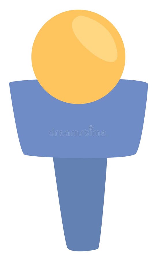 3d Blue Microphone Cartoon Style Soft Yellow Minimal Background 3d ...