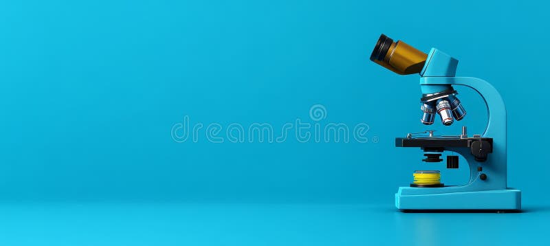 Blue Microscope Scientific Exploration and Discovery Symbolized by ...