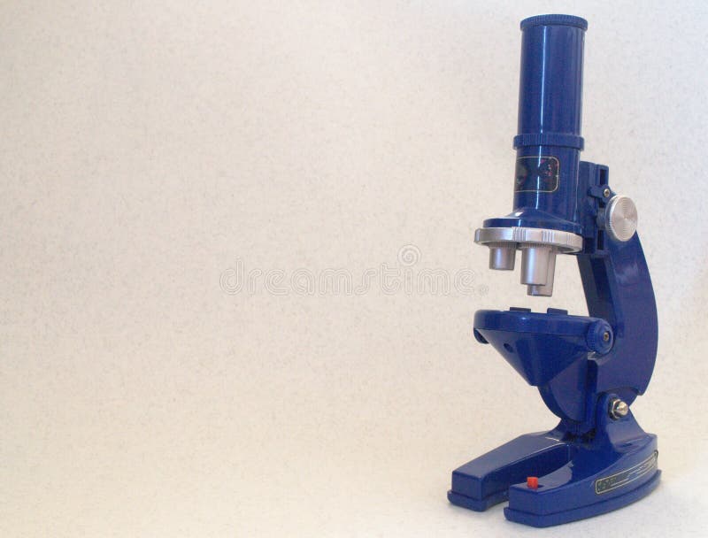 Blue Microscope on White Background, Isolated Image Stock Image - Image ...