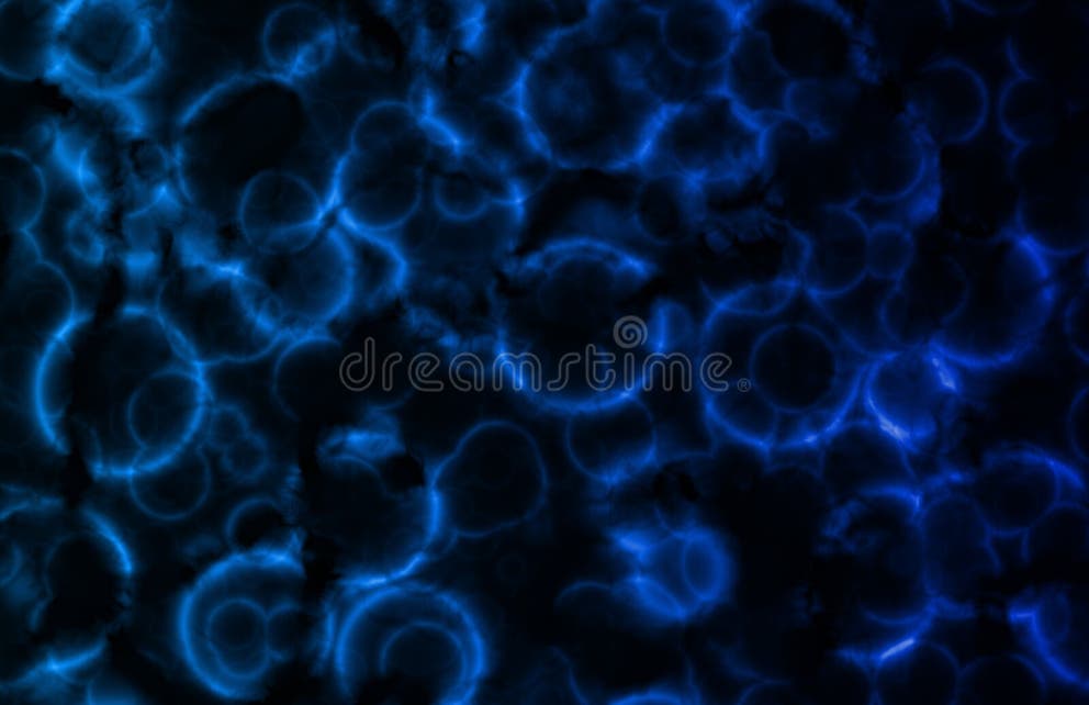 Blue Microscopic Cell Organisms Stock Illustration - Illustration of ...