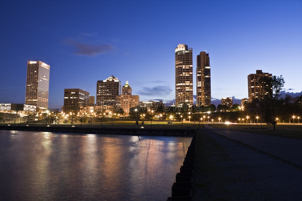 Blue Milwaukee stock image. Image of michigan, traveling - 10882895