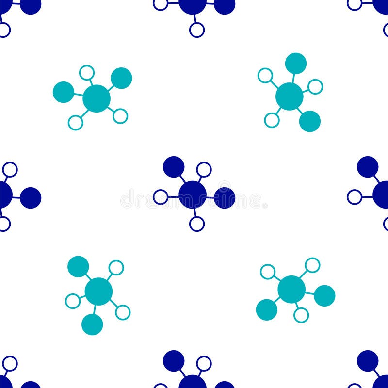 Blue Mind Map Infographic Icon Isolated on Blue Background. White ...