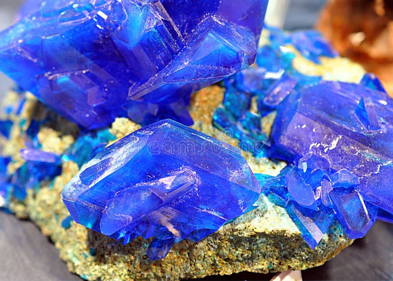 Blue mineral stock image. Image of stone, jewel, view - 51435759