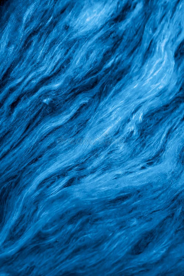 Blue Mineral Wool with a Visible Texture Stock Photo - Image of ...