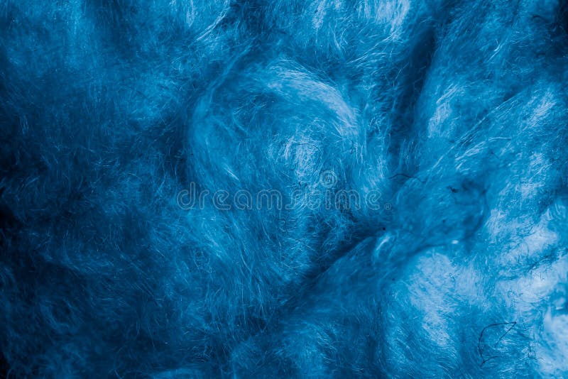 Blue Mineral Wool with a Visible Texture Stock Photo - Image of rock ...