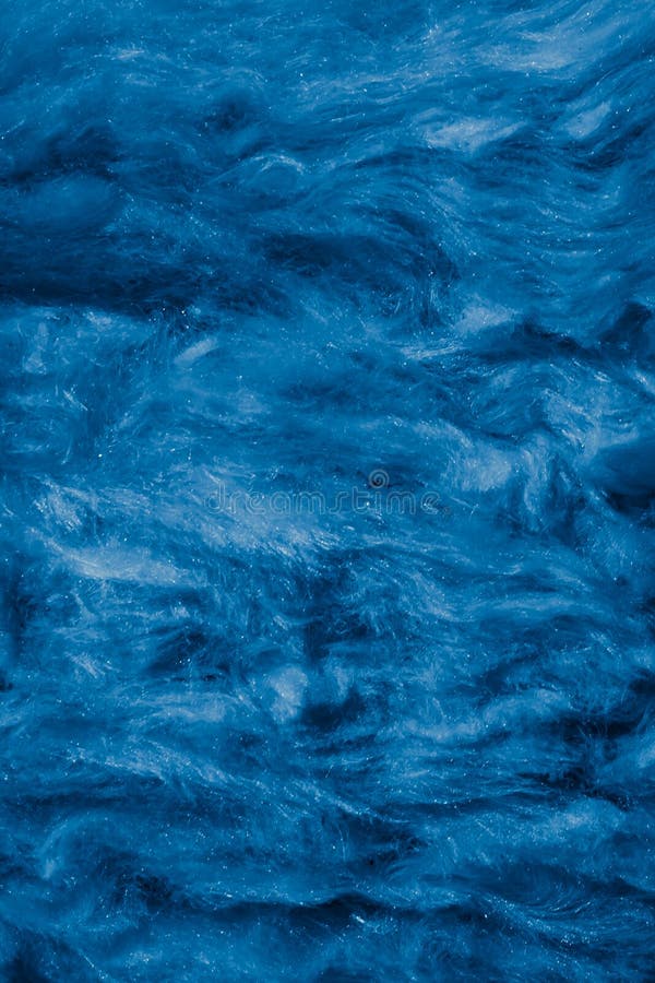 Blue Mineral Wool with a Visible Texture Stock Image - Image of wall ...