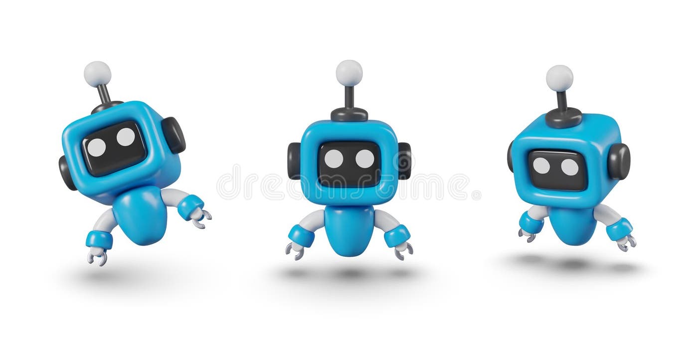 Floating Realistic Robot Stock Illustrations – 19 Floating Realistic ...