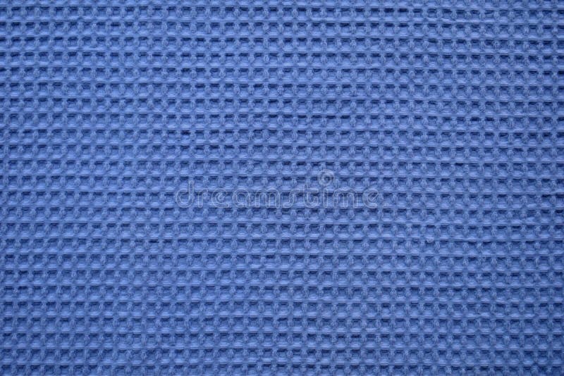 Blue Mini Waffle Weave Textile Stock Image - Image of texture, design ...