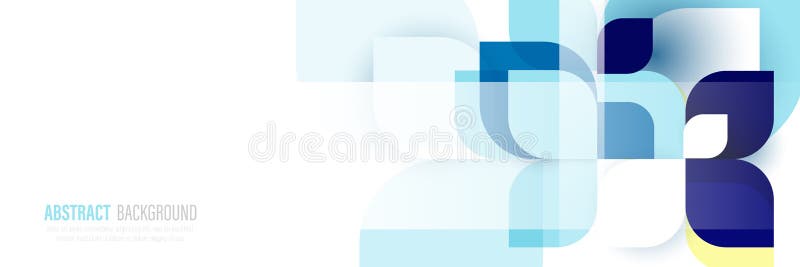 The Blue Minimal Abstract Geometric, Square Shape on White Space ...