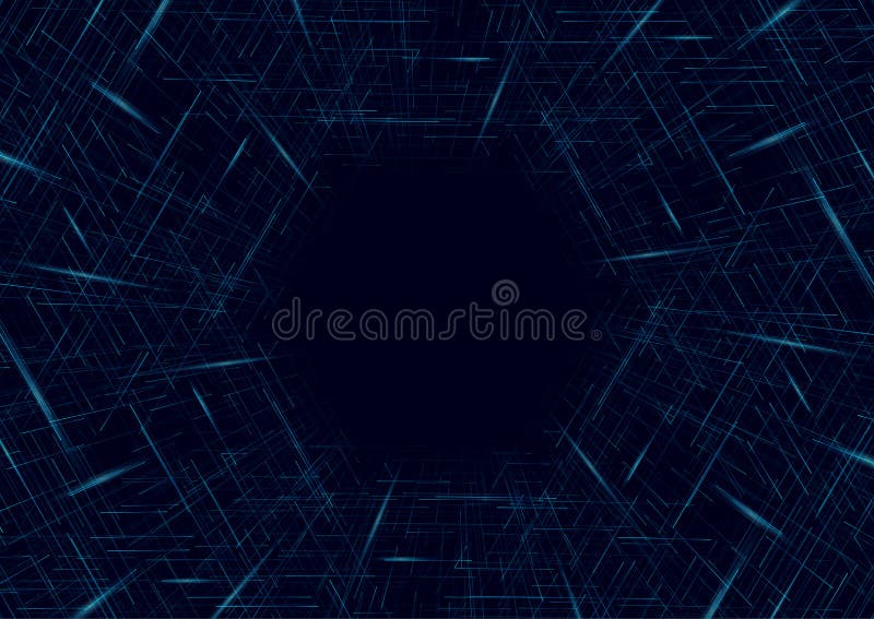 Blue Minimal Glowing Lines Abstract Futuristic Tech Background Stock ...