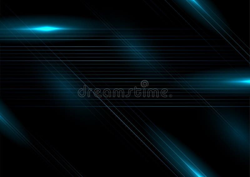 Blue Minimal Lines Abstract Futuristic Tech Background Stock ...