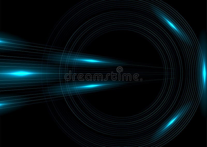 Blue Minimal Lines Abstract Futuristic Technology Background Stock ...