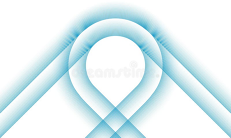 Blue Minimal Lines Abstract Geometric Tech Background Stock ...