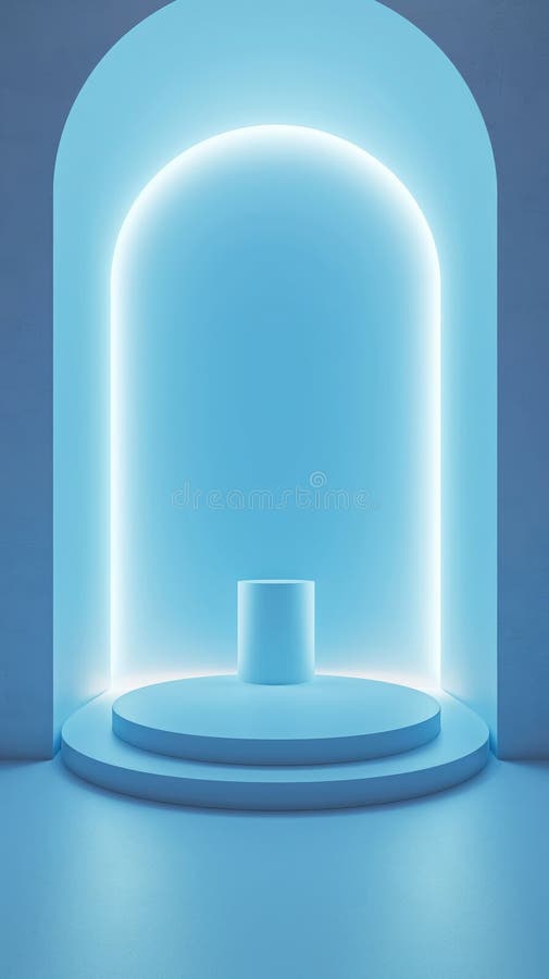 Blue Minimalist Background for Presentation Stock Illustration ...