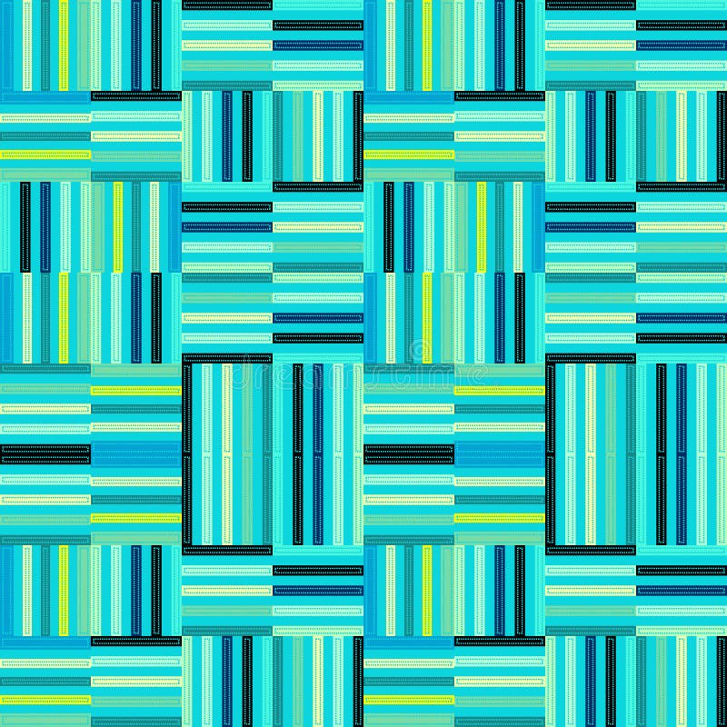 Modern Mint Blue and Green Repeating Floral Pattern Stock Vector ...