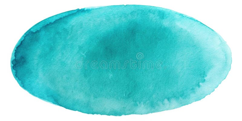 Refreshing Hues: Blue Mint Textured Acrylic Circle Watercolor Stain on ...