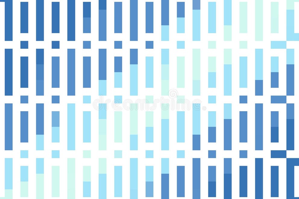 Blue Mint Vertical Pixel Pattern with Gradient Bar Grid Abstract Design ...
