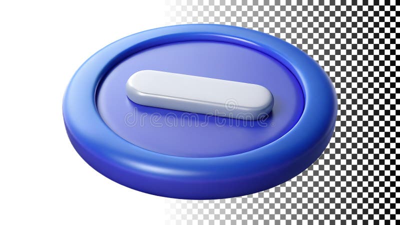 Blue Minus Button Icon, Remove Subtract, User Interface Element Control Png Transparent Image ...