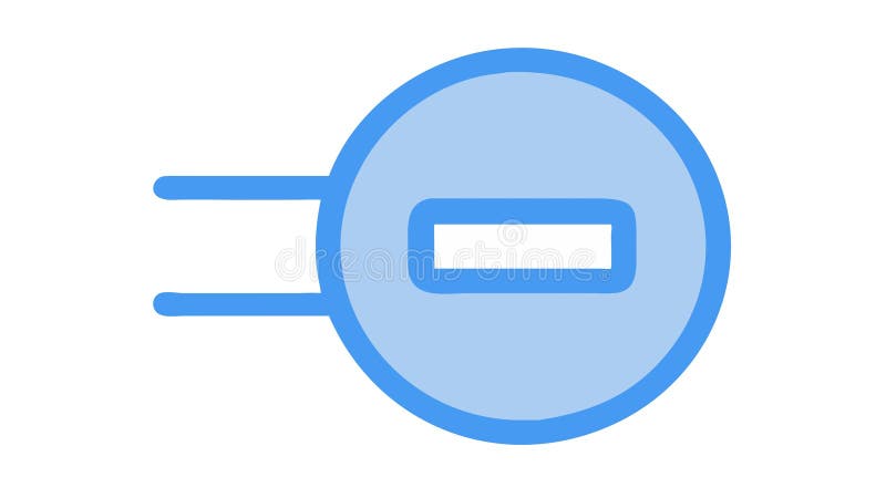 Blue Minus Remove Button Icon Delete Subtract Symbol , Vector Design Generative AI Stock Vector ...