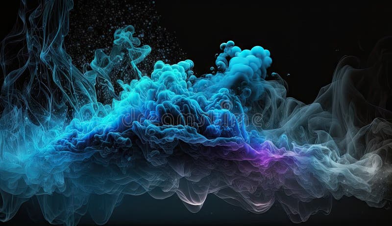 Blue mist background stock illustration. Illustration of energy - 301424592