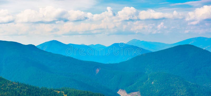 Blue Mist Mountains Landscape Stock Image - Image of scenery, landscape ...
