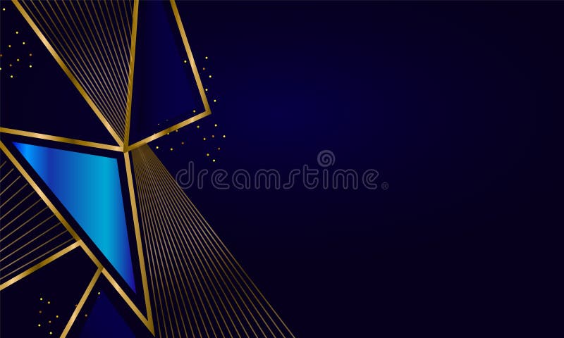 Blue Modern Abstract Triangle Design Background Stock Vector ...