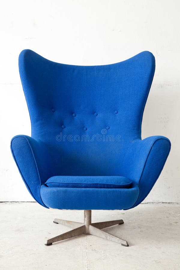 Blue armchair stock photo. Image of white, textured, design - 25494080