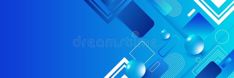 Blue Modern Banner Background. Vector Abstract Graphic Design Banner ...