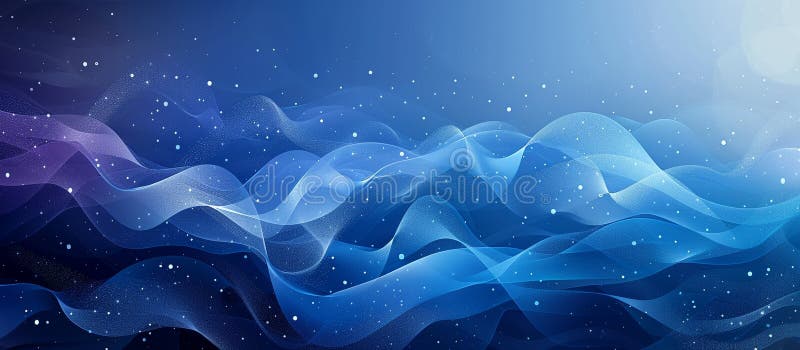 Blue Modern Bright Waves Art. Blurred Pattern Effect Background Stock ...
