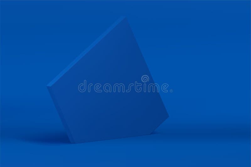 Blue Modern 3d Wall Pentagonal Background for Commercial Product ...