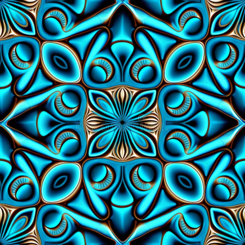 Blue Modern Pattern in Graphic Design Stock Illustration - Illustration ...